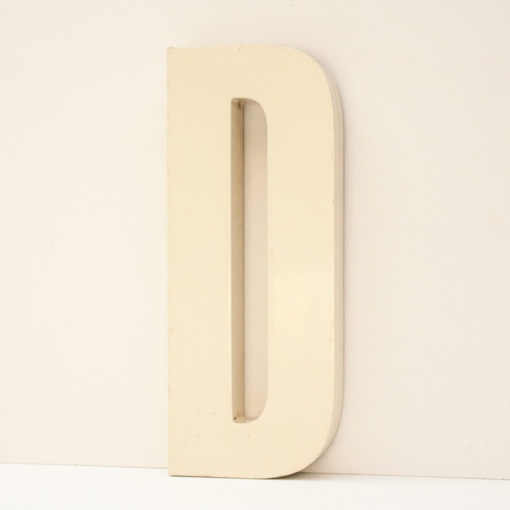 Reclaimed Black Resin Letter D – Vintage Matters