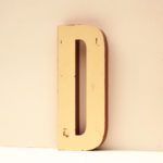 Reclaimed Black Resin Letter D - Vintage Matters