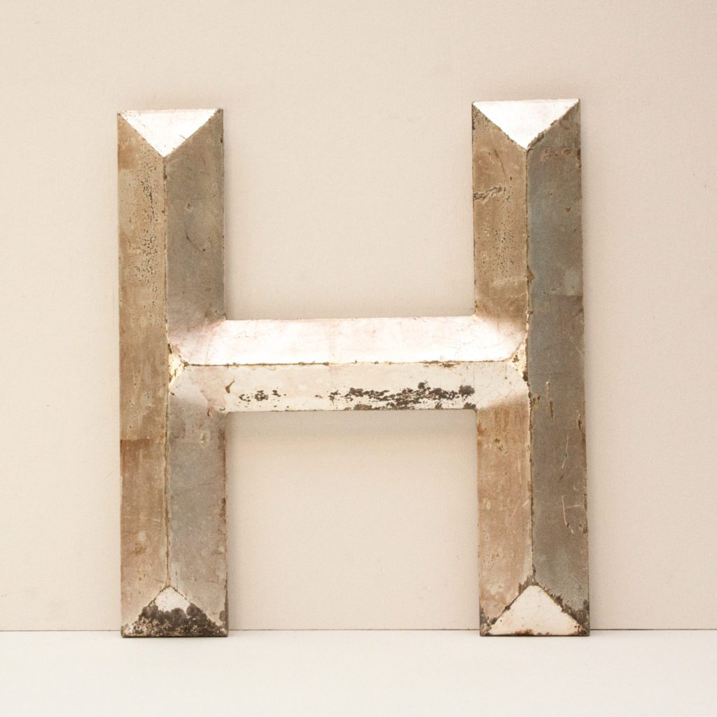 Reclaimed Red Letter Light H - Vintage Matters