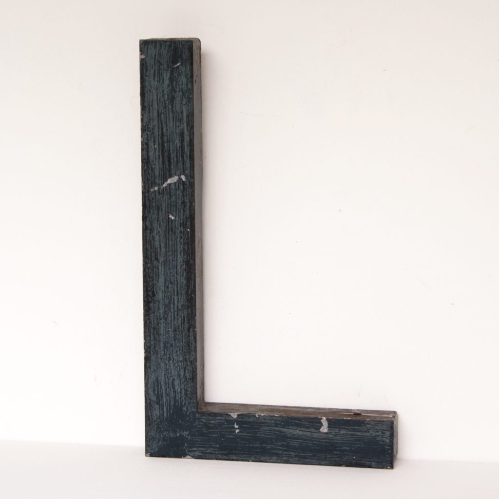 Giant Reclaimed Metal Letter L – Vintage Matters