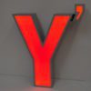 Large Reclaimed Red Letter Light Y – Vintage Matters